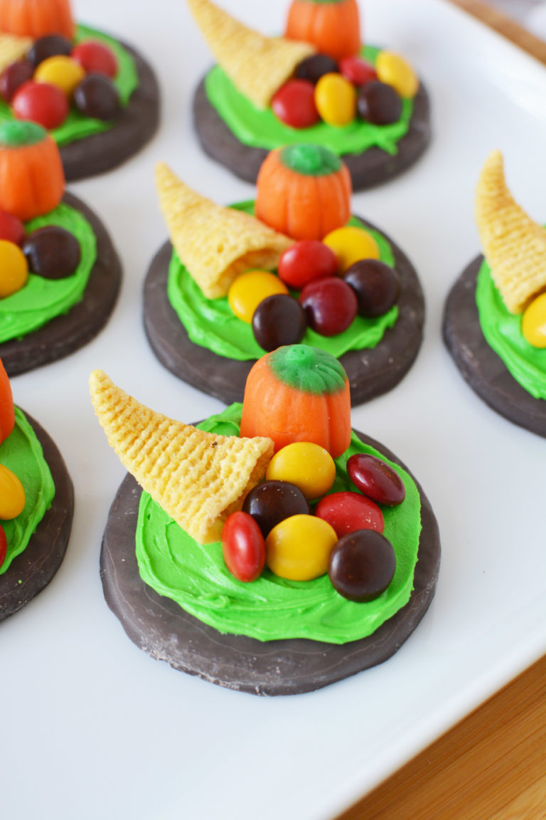 Thanksgiving Cornucopia Cookies Recipe - The Rebel Chick