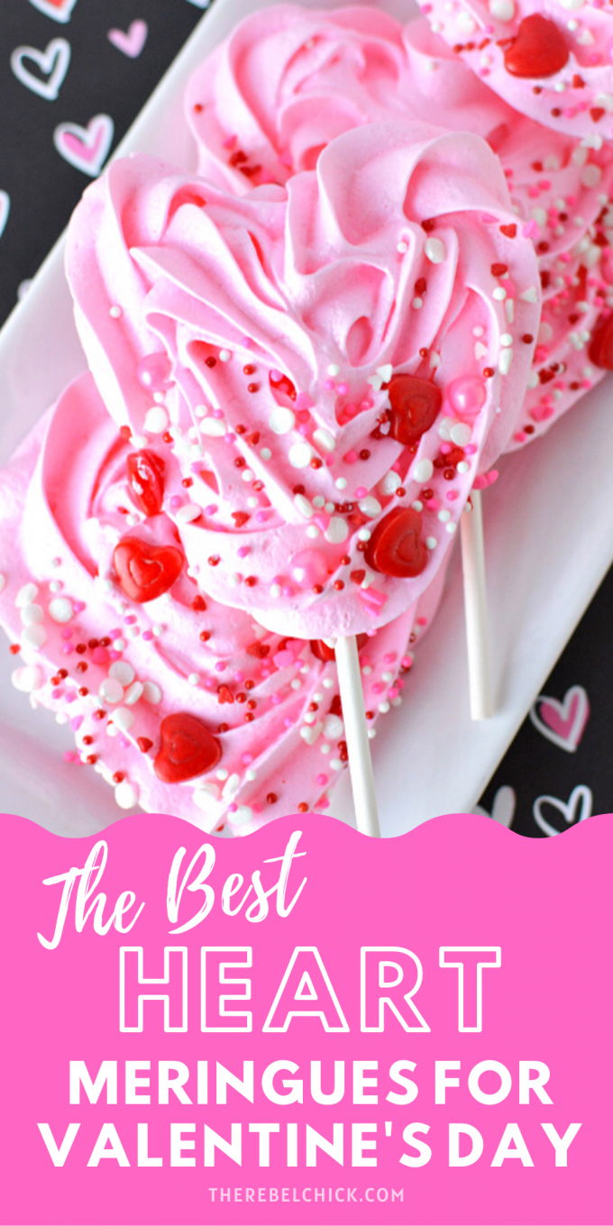 How to Make Heart Meringues Recipe #helpingcookies - The Rebel Chick