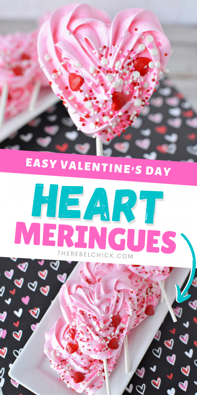 How to Make Heart Meringues Recipe #helpingcookies - The Rebel Chick