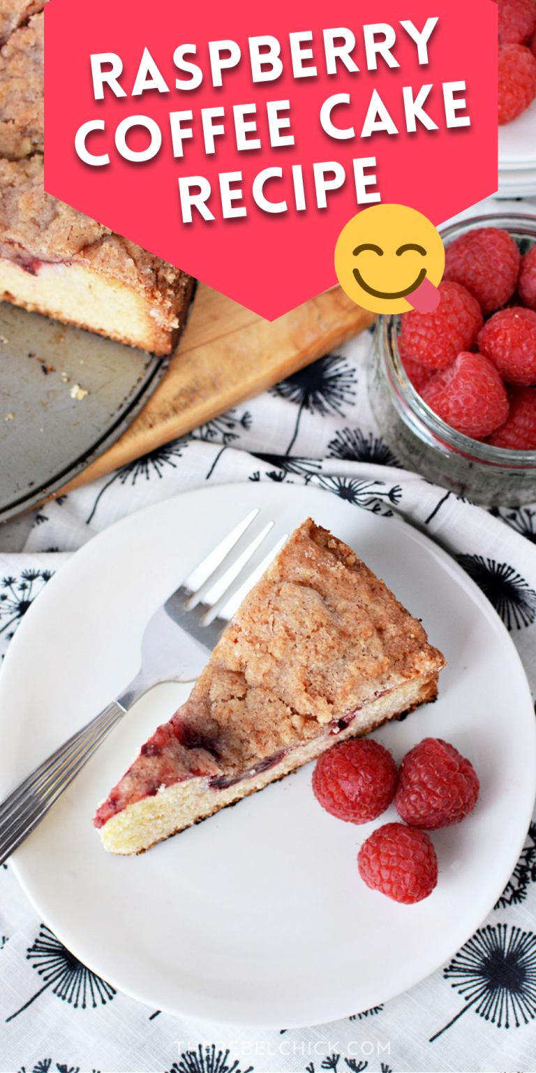 Raspberry Coffee Cake Recipe - The Rebel Chick