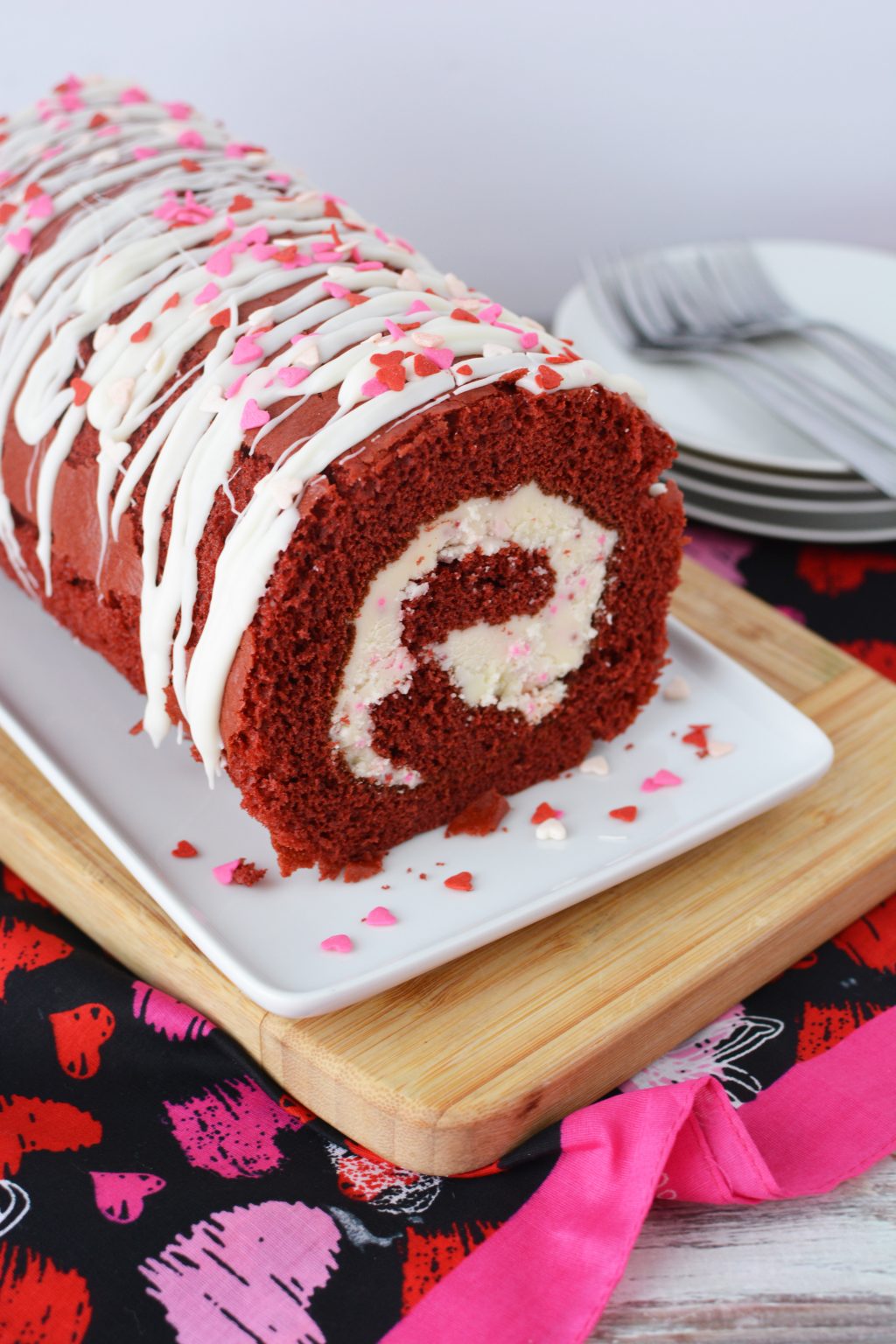 Red Velvet Cake Roll Recipe - The Rebel Chick
