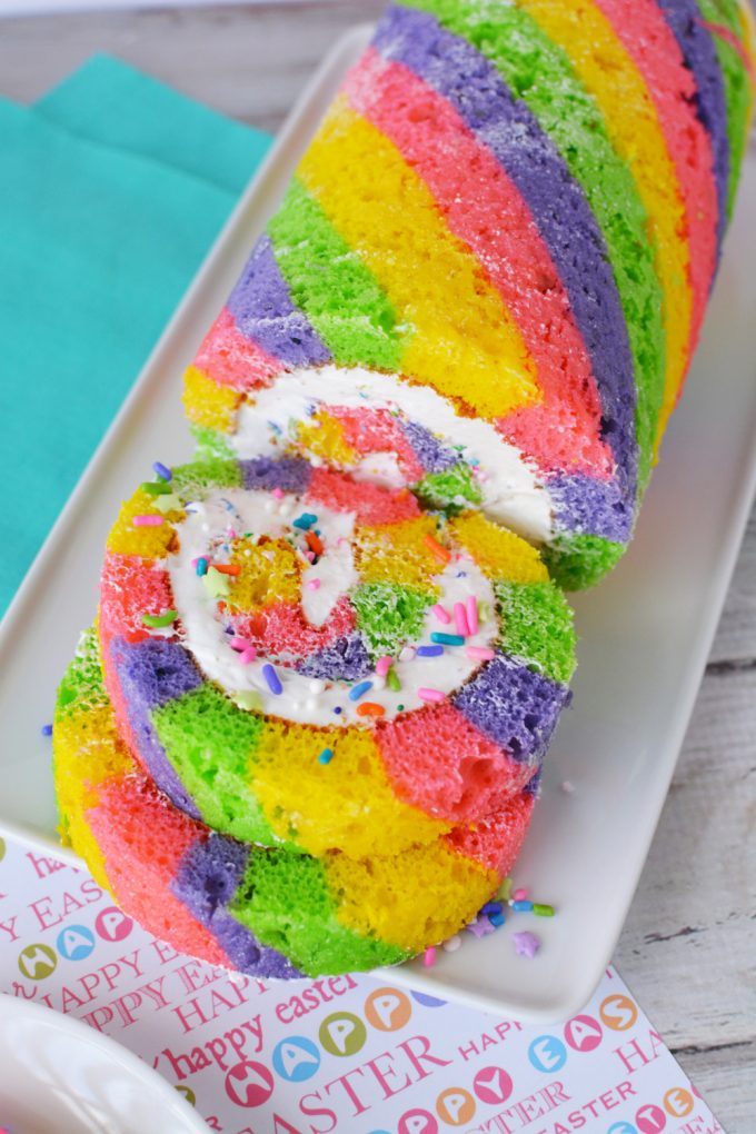 Easter Cake Roll - The Rebel Chick