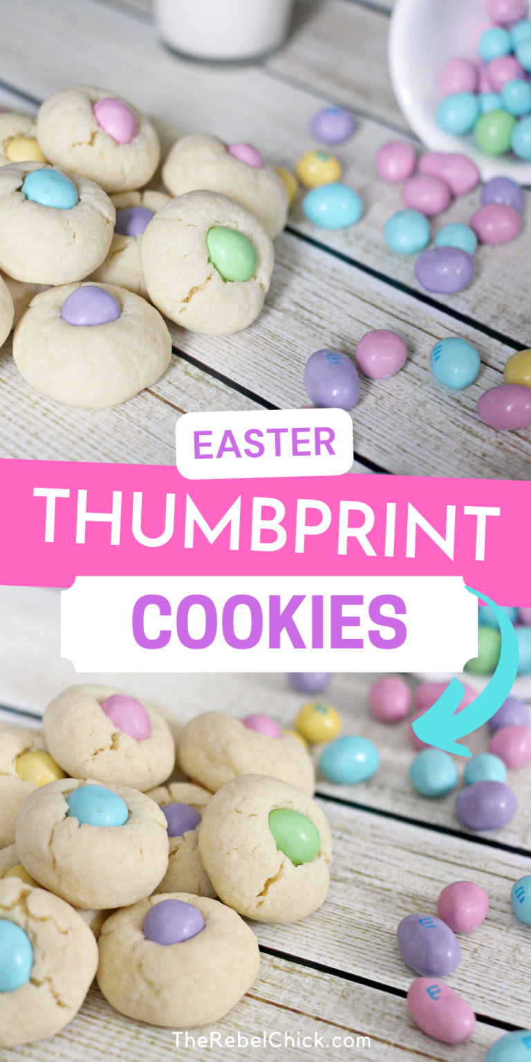 Easter Thumbprint Cookies - The Rebel Chick
