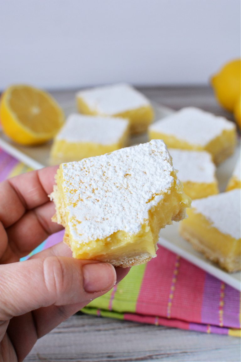 Lemon Cream Cheese Bars - The Rebel Chick