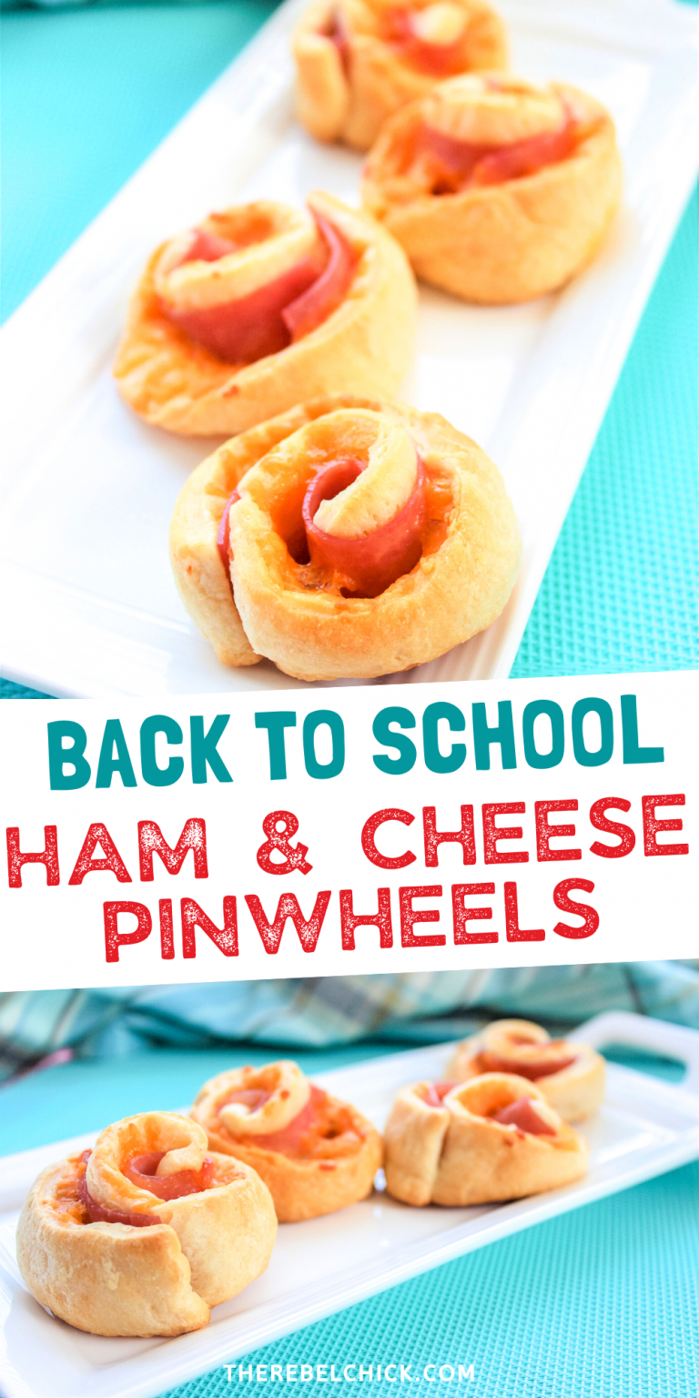Back to School Kid's Lunch Ham and Cheese Pinwheels Recipe