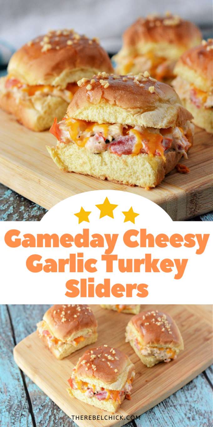 Gameday Cheesy Garlic Turkey Sliders Recipe