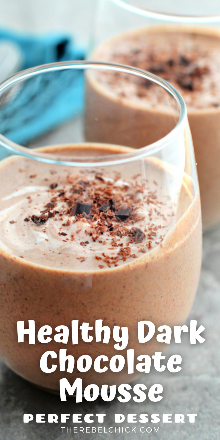 Healthy Dark Chocolate Mousse Recipe - The Rebel Chick