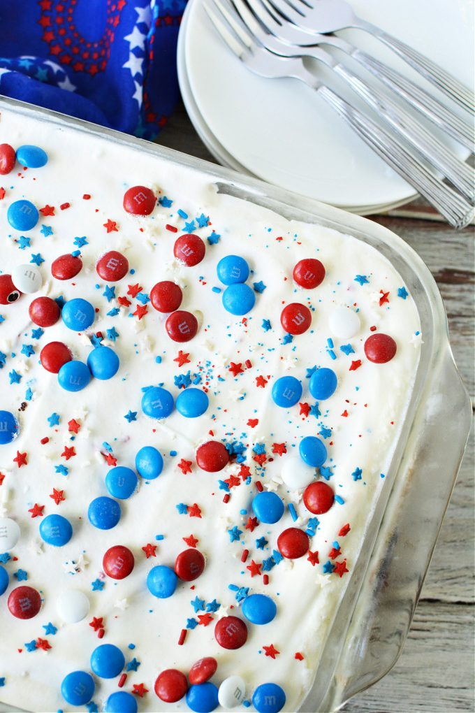 Red White & Blue No Bake Dessert Recipe - The Rebel Chick