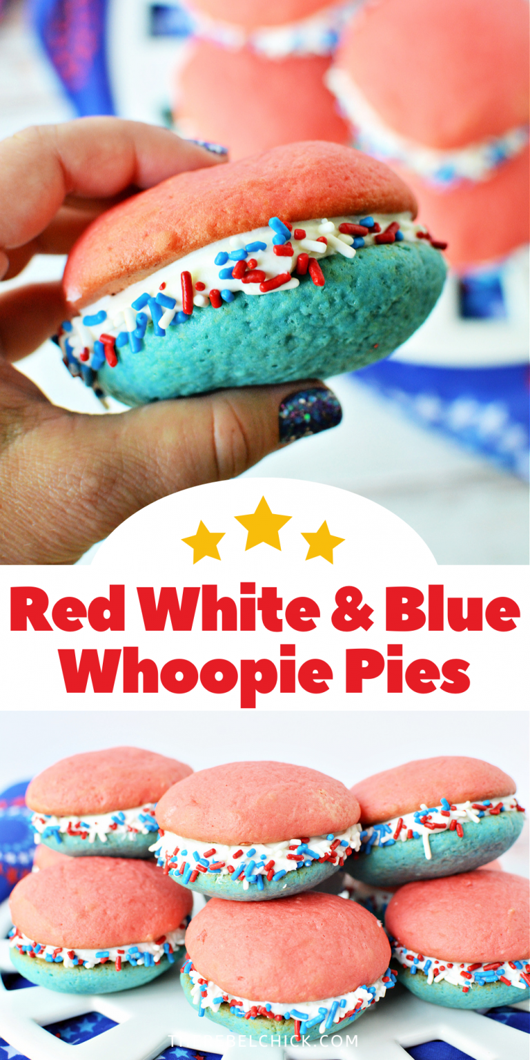 Red White and Blue Whoopie Pies
