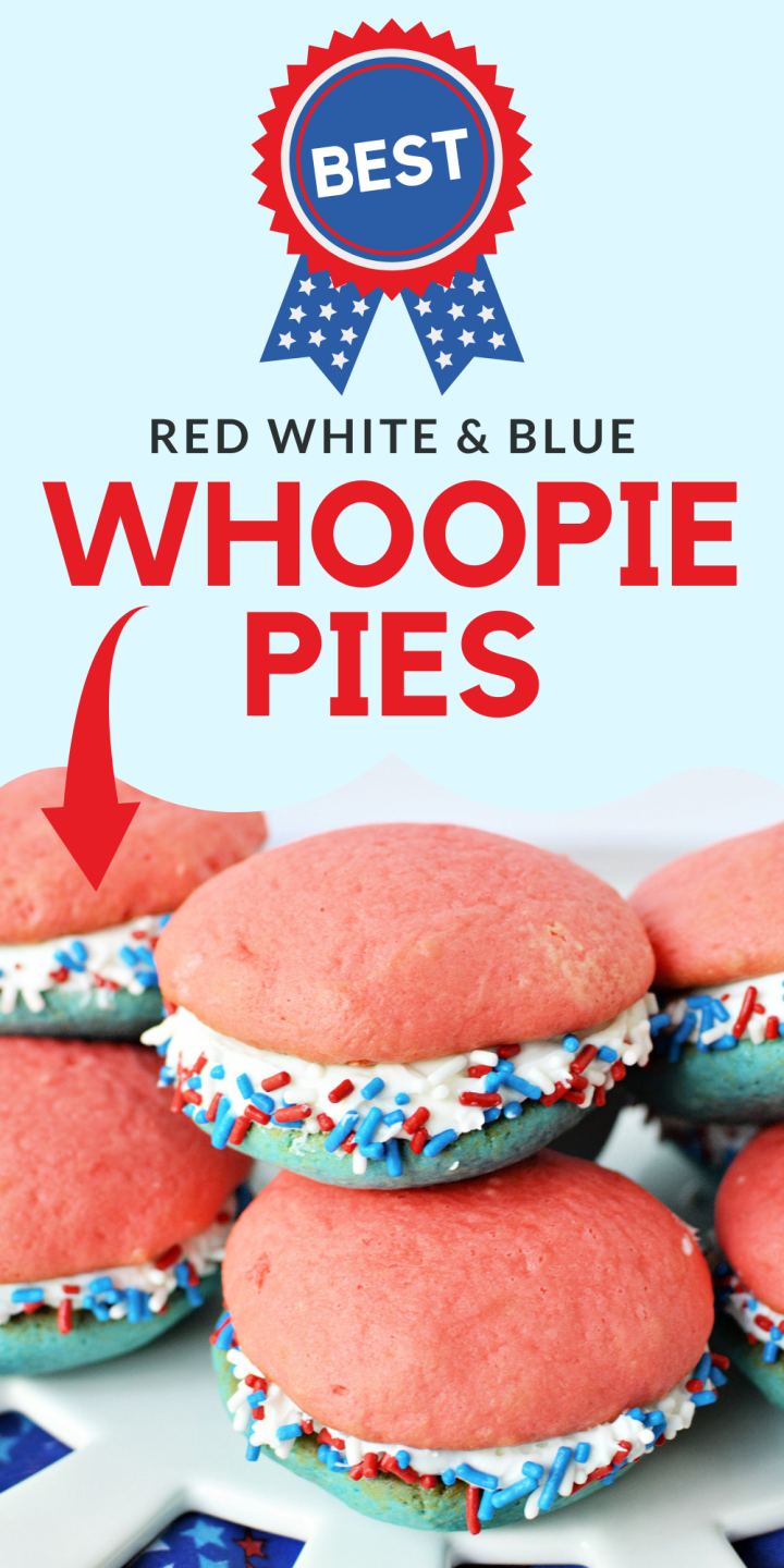 Red White and Blue Whoopie Pies