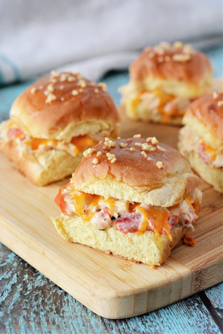 Garlic Turkey Cheddar Tomato Basil Sliders Recipe - The Rebel Chick