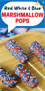 Red White & Blue Marshmallow Pops Recipe - The Rebel Chick