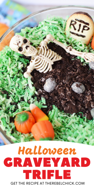 Halloween Graveyard Dessert Trifle Recipe - The Rebel Chick