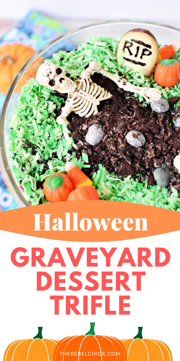 Halloween Graveyard Dessert Trifle Recipe - The Rebel Chick