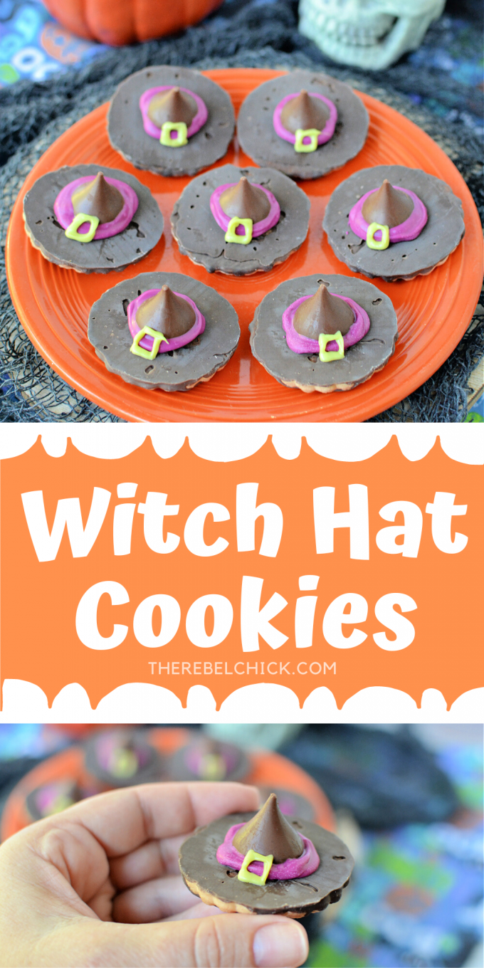 No Bake Witch Hat Cookies- The Rebel Chick