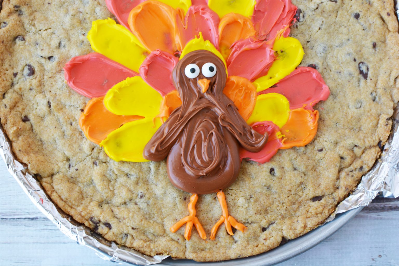 Thanksgiving Giant Cookie Cake Recipe