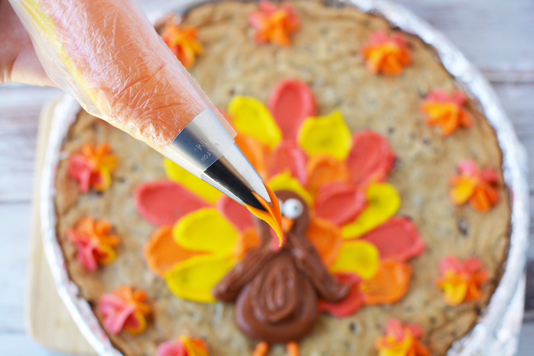 Thanksgiving Giant Cookie Cake Recipe