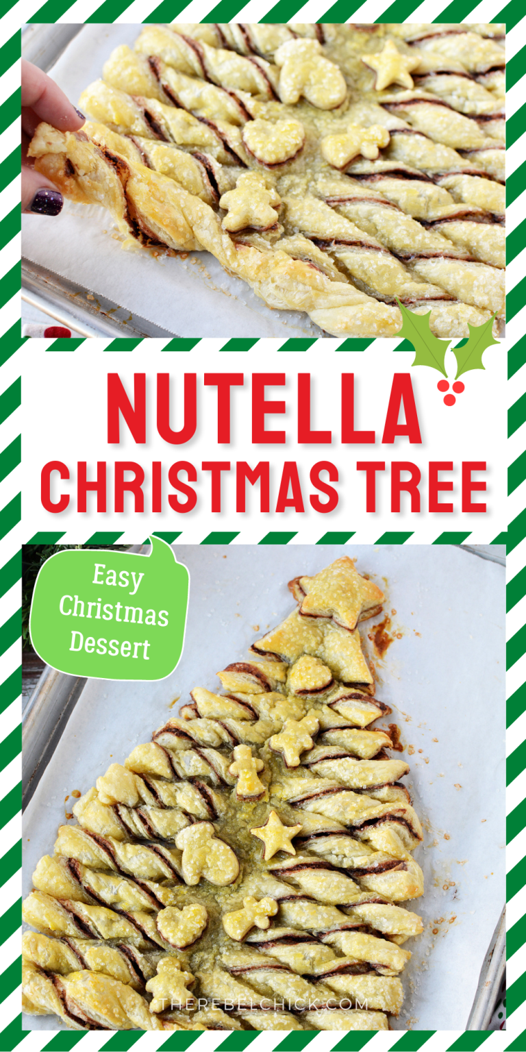 Puff Pastry Christmas Tree Recipe Tutorial - The Rebel Chick