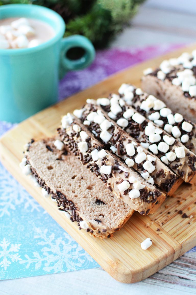 Hot Chocolate Ice Cream Bread Recipe - The Rebel Chick