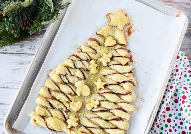 Puff Pastry Christmas Tree Recipe Tutorial - The Rebel Chick