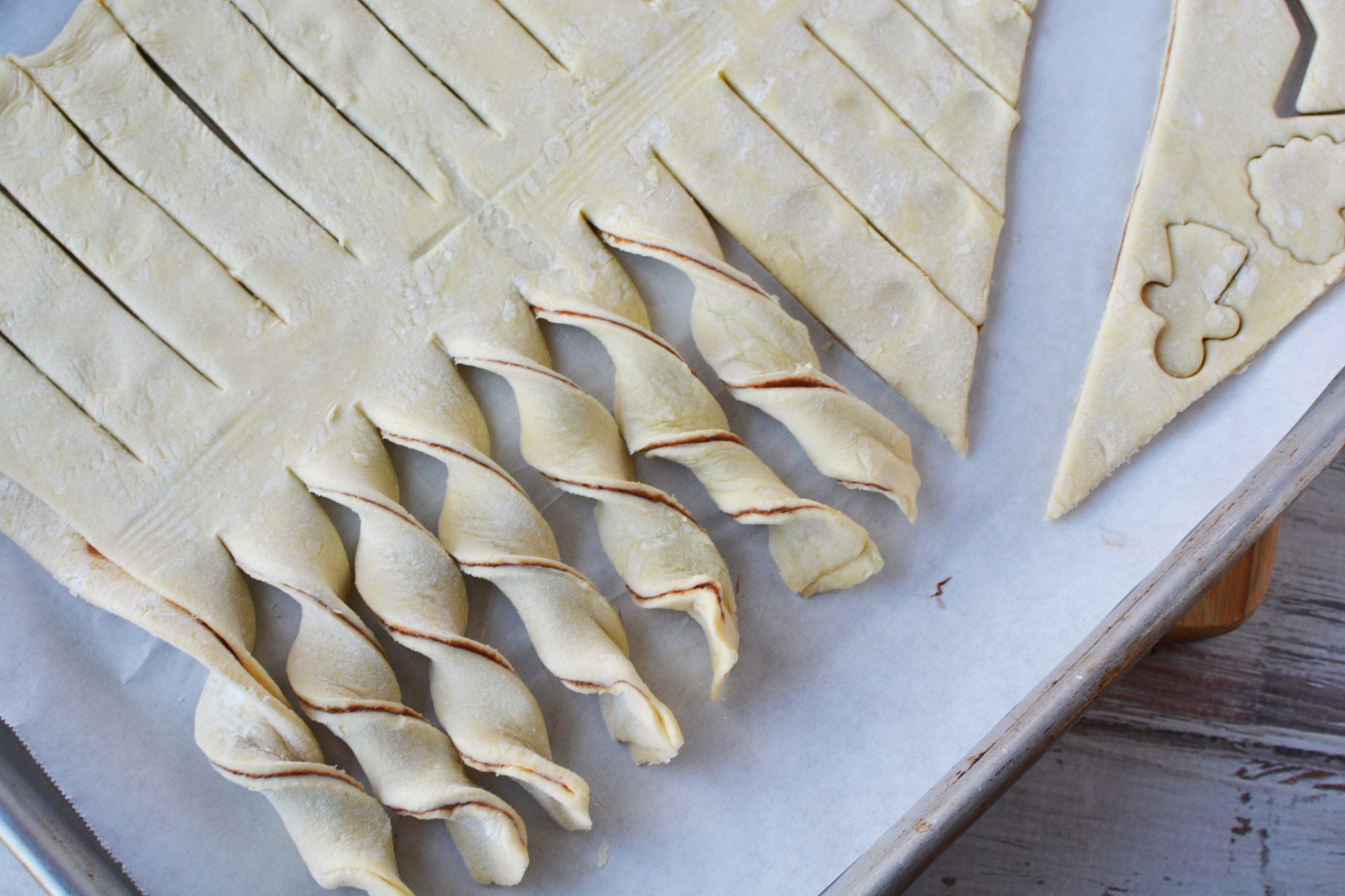 Puff Pastry Christmas Tree Recipe Tutorial - The Rebel Chick