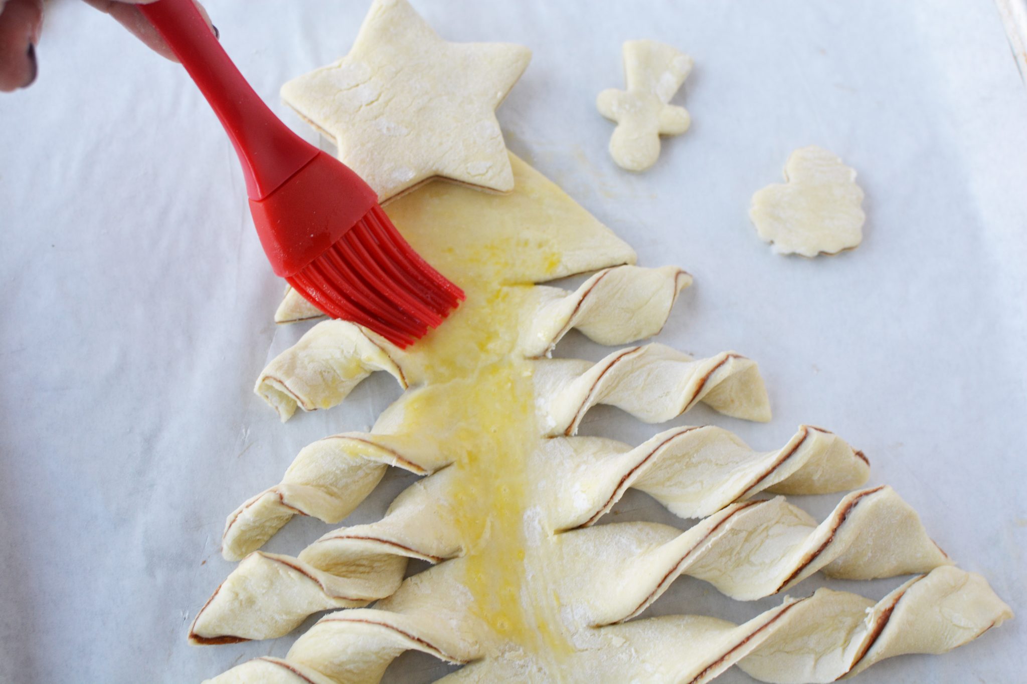 Puff Pastry Christmas Tree Recipe Tutorial - The Rebel Chick