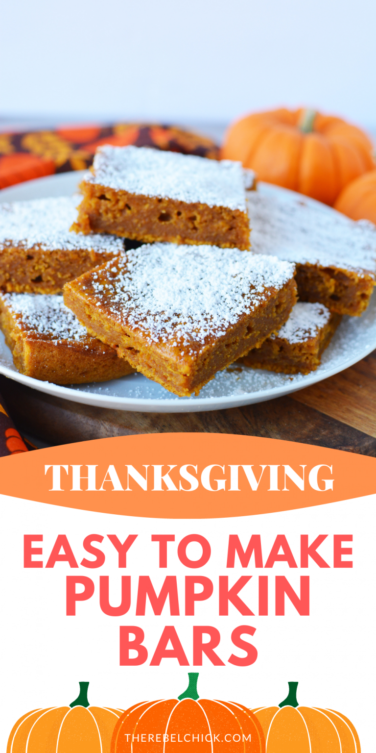 Pumpkin Bars Easy Recipe - The Rebel Chick