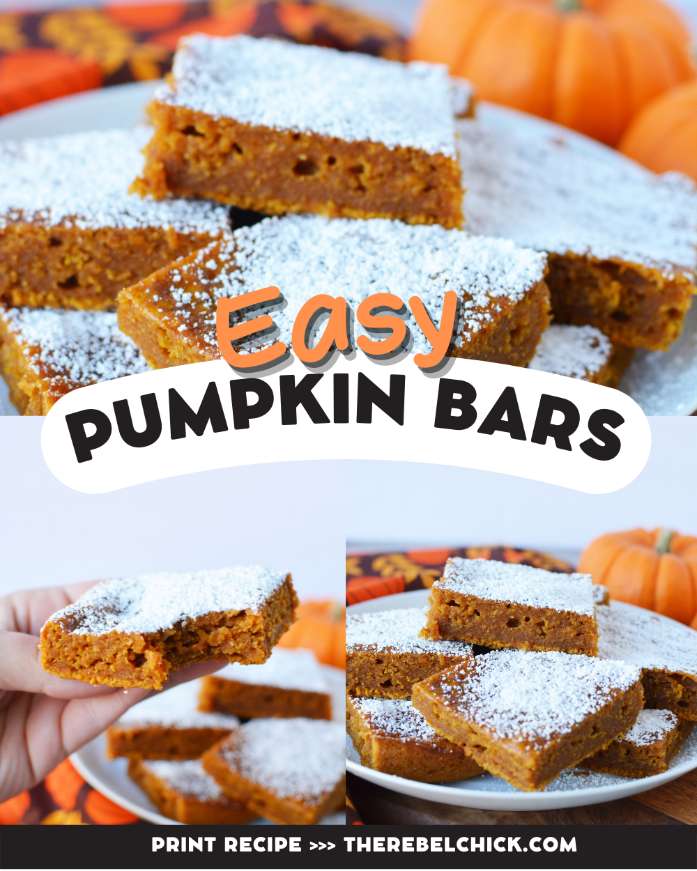 Pumpkin Bars With Cake Mix The Rebel Chick
