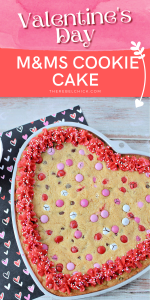 How to Make a M&Ms Cookie Cake Recipe - The Rebel Chick