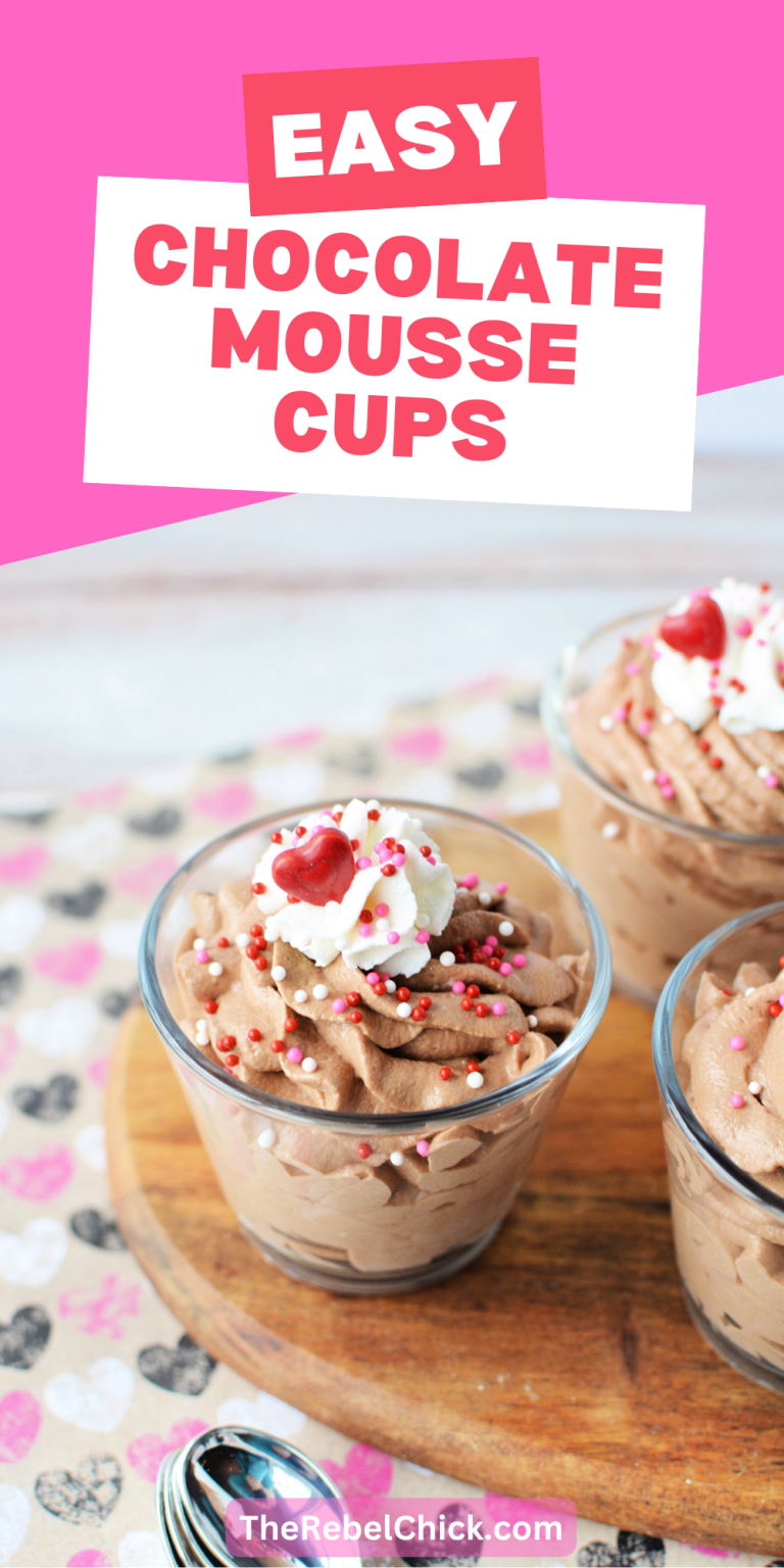 Mini Chocolate Mousse Cups - The Rebel Chick