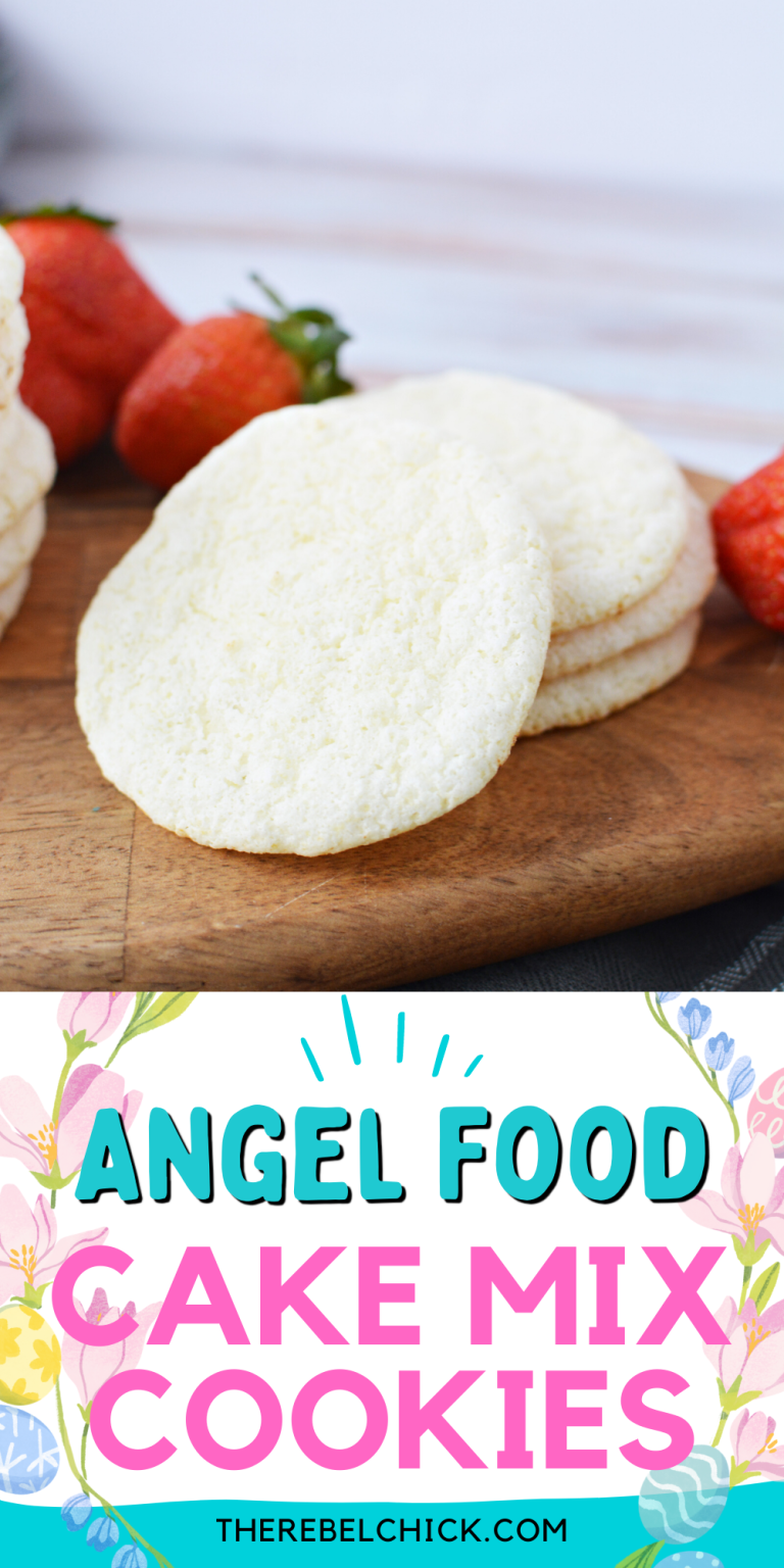 Angel Food Cake Mix Cookies Recipe - The Rebel Chick
