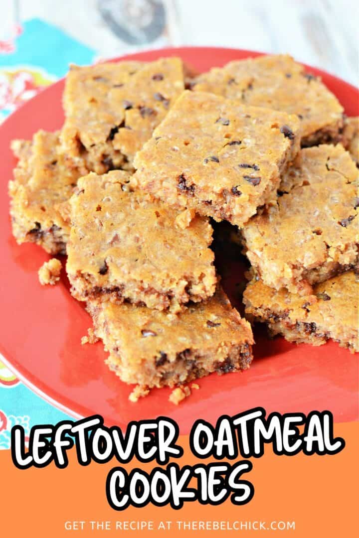 Leftover Oatmeal Cookies - The Rebel Chick