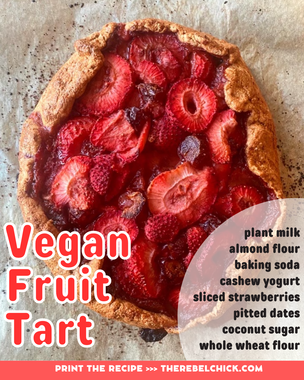Vegan Fruit Tart - The Rebel Chick