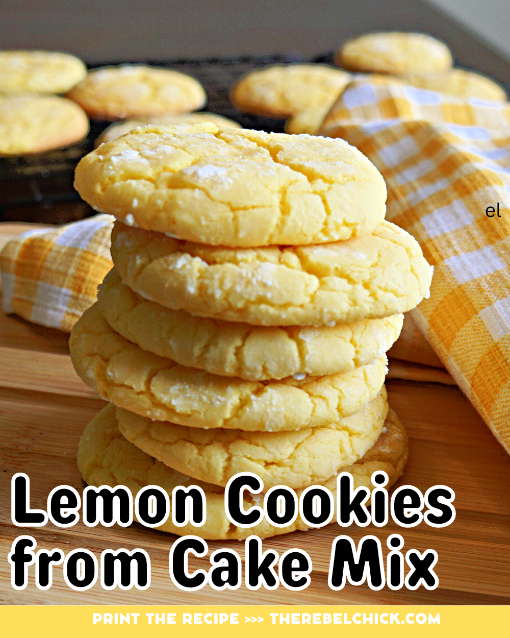 Lemon Cookies From Cake Mix - The Rebel Chick
