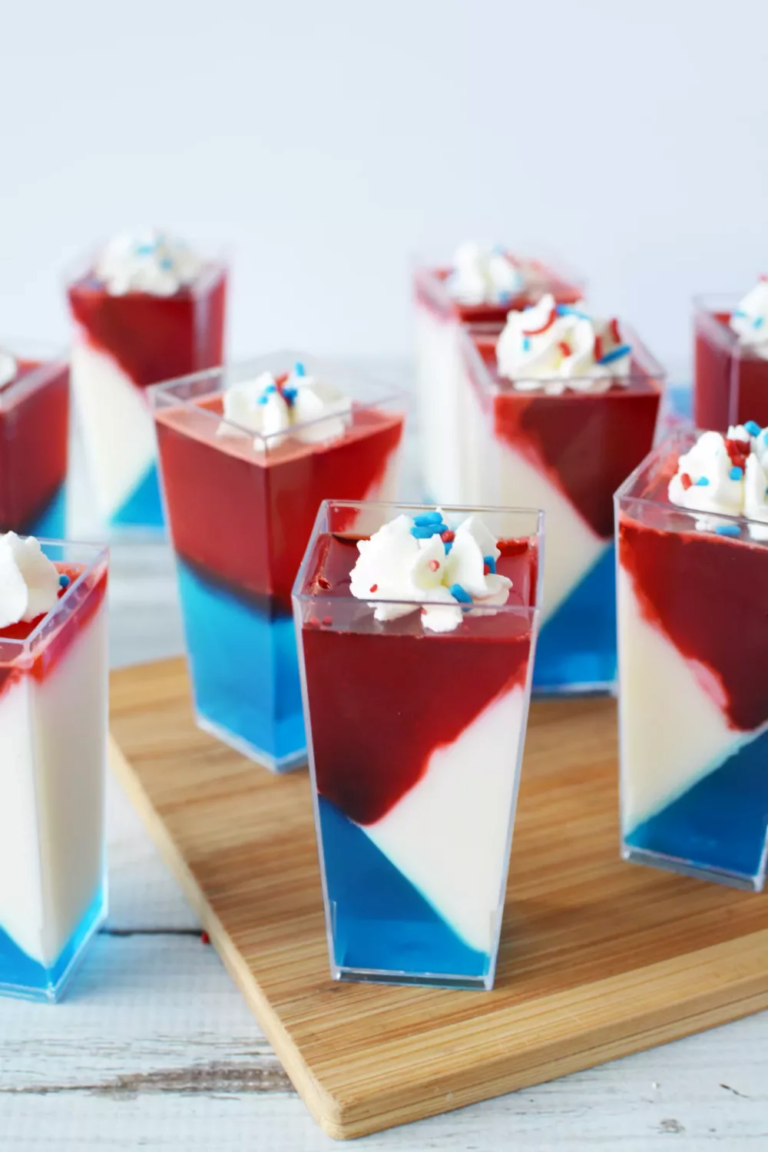 Red White and Blue JELLO Shots - The Rebel Chick
