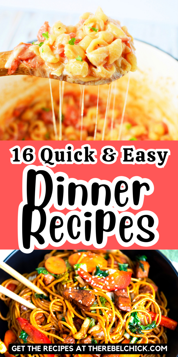 16 Easy Dinner Recipes - The Rebel Chick