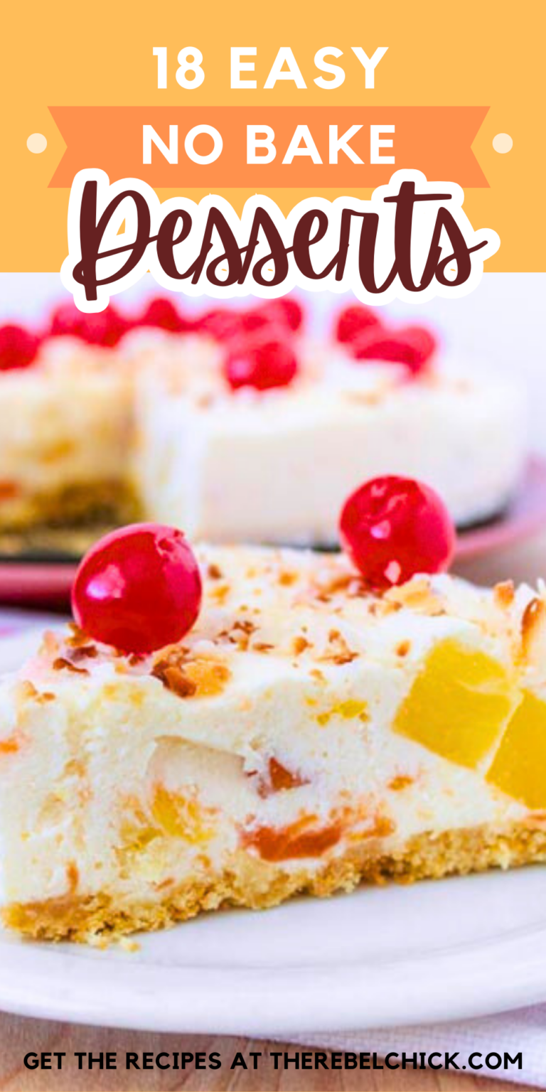18 Easy No Bake Recipes- The Rebel Chick