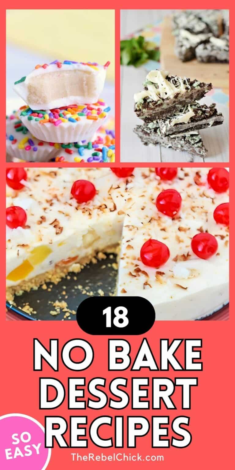 18 Easy No Bake Recipes- The Rebel Chick