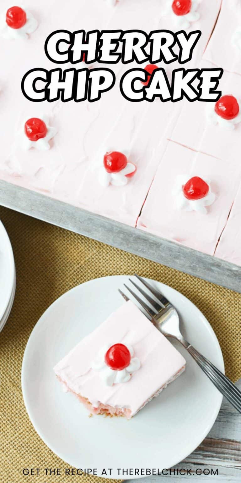 Cherry Chip Cake - The Rebel Chick