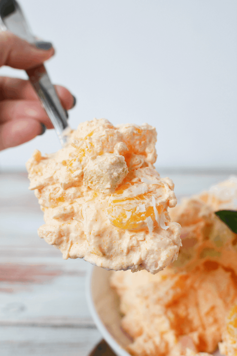 Orange Jello Salad - The Rebel Chick