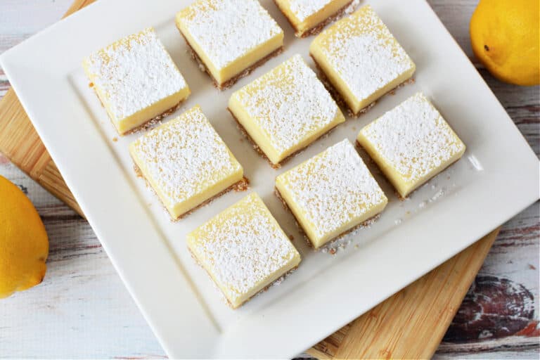 Lemon Bars with Graham Cracker Crust - The Rebel Chick