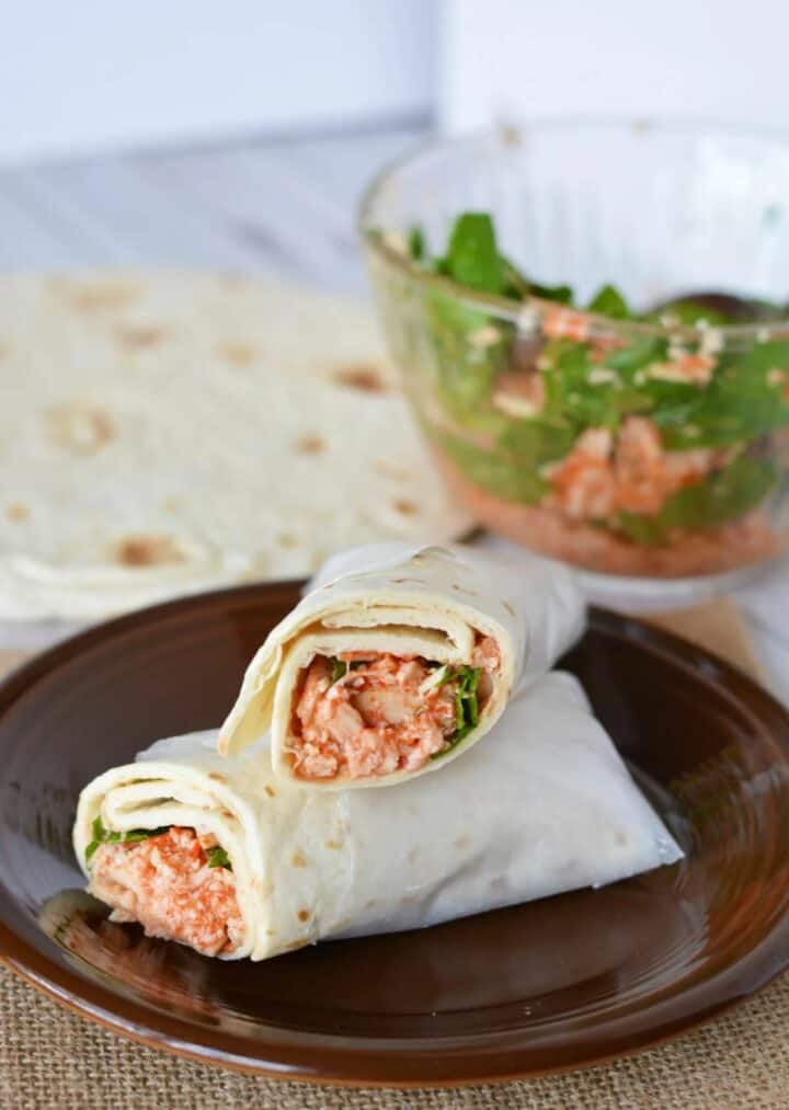 Turkey Roasted Red Pepper Wraps - The Rebel Chick