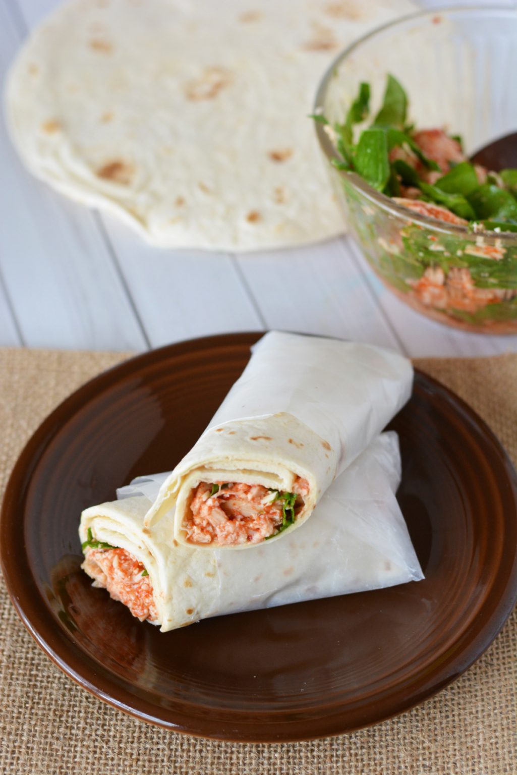 Turkey Roasted Red Pepper Wraps - The Rebel Chick