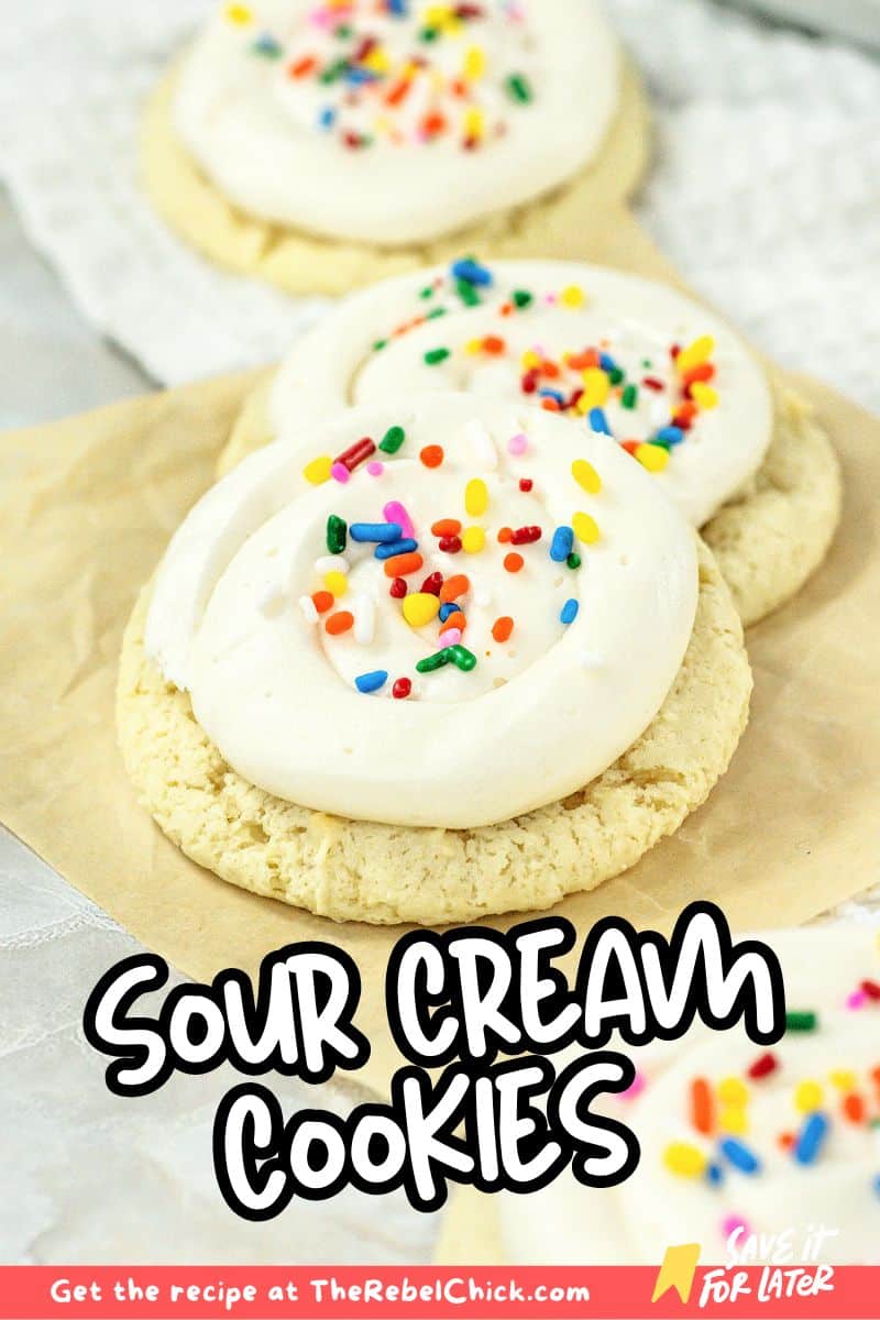 Sour Cream Cookies - The Rebel Chick