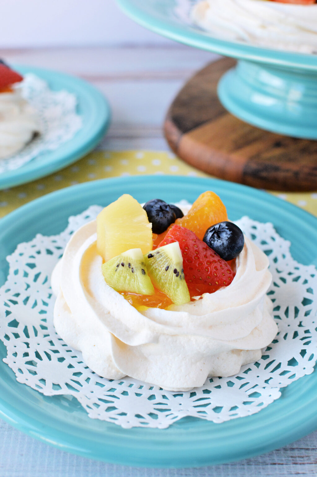 Meringue Fruit Cups- The Rebel Chick