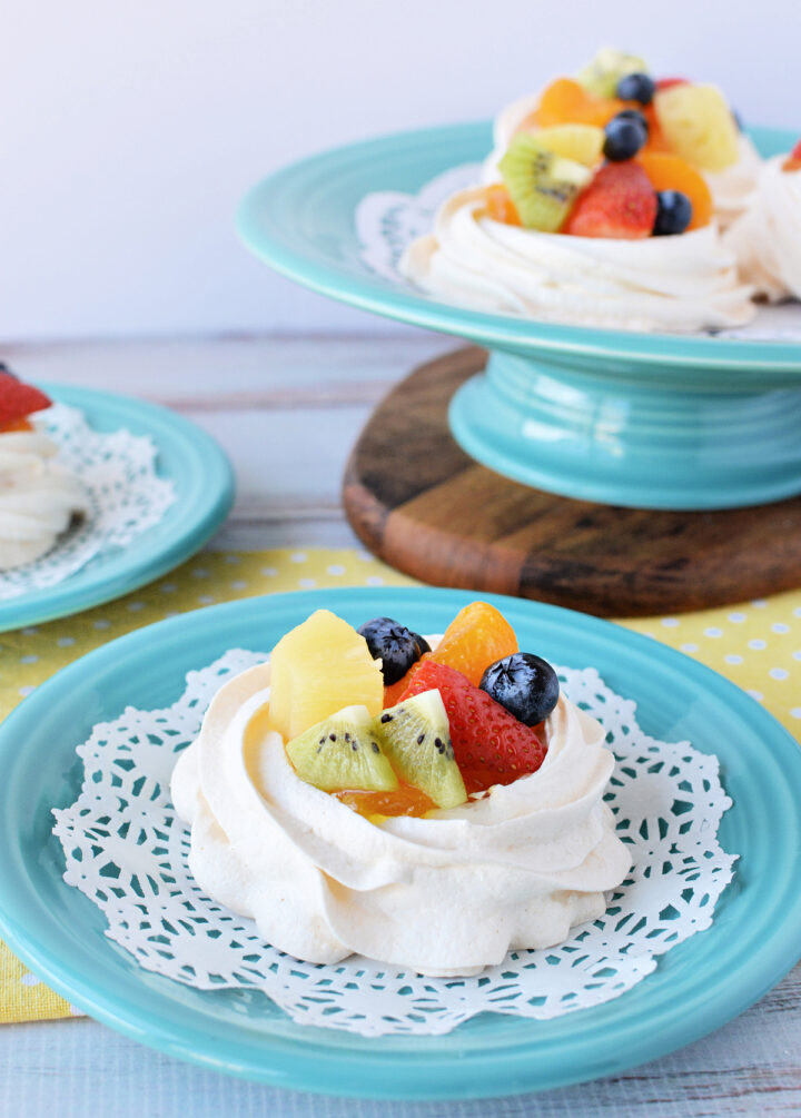 Meringue Fruit Cups- The Rebel Chick