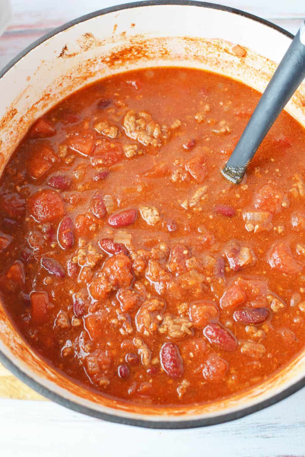 Dutch Oven Chili - The Rebel Chick