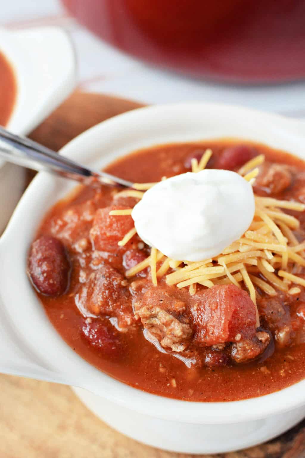 Dutch Oven Chili - The Rebel Chick