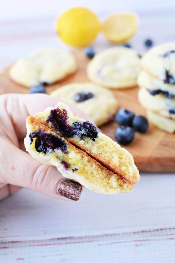 Lemon Blueberry Cookies - The Rebel Chick
