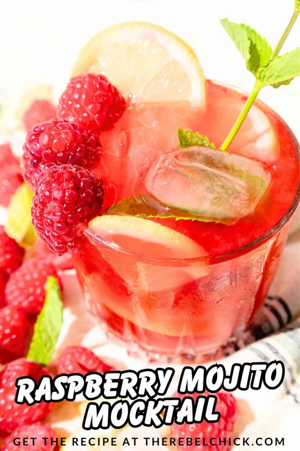 Raspberry Mojito Mocktail - The Rebel Chick
